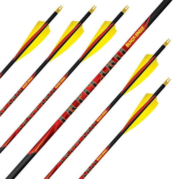 Black Eagle Arrows Outlaw Feather Fletched Trad Arrow - Ontario Archery ...
